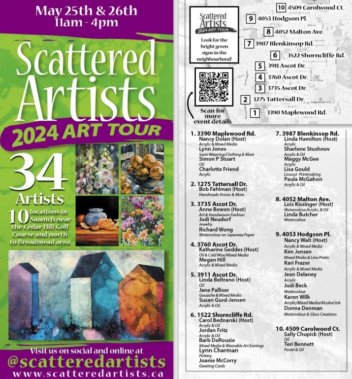 Map and Brochure – Saanich Scattered Artists