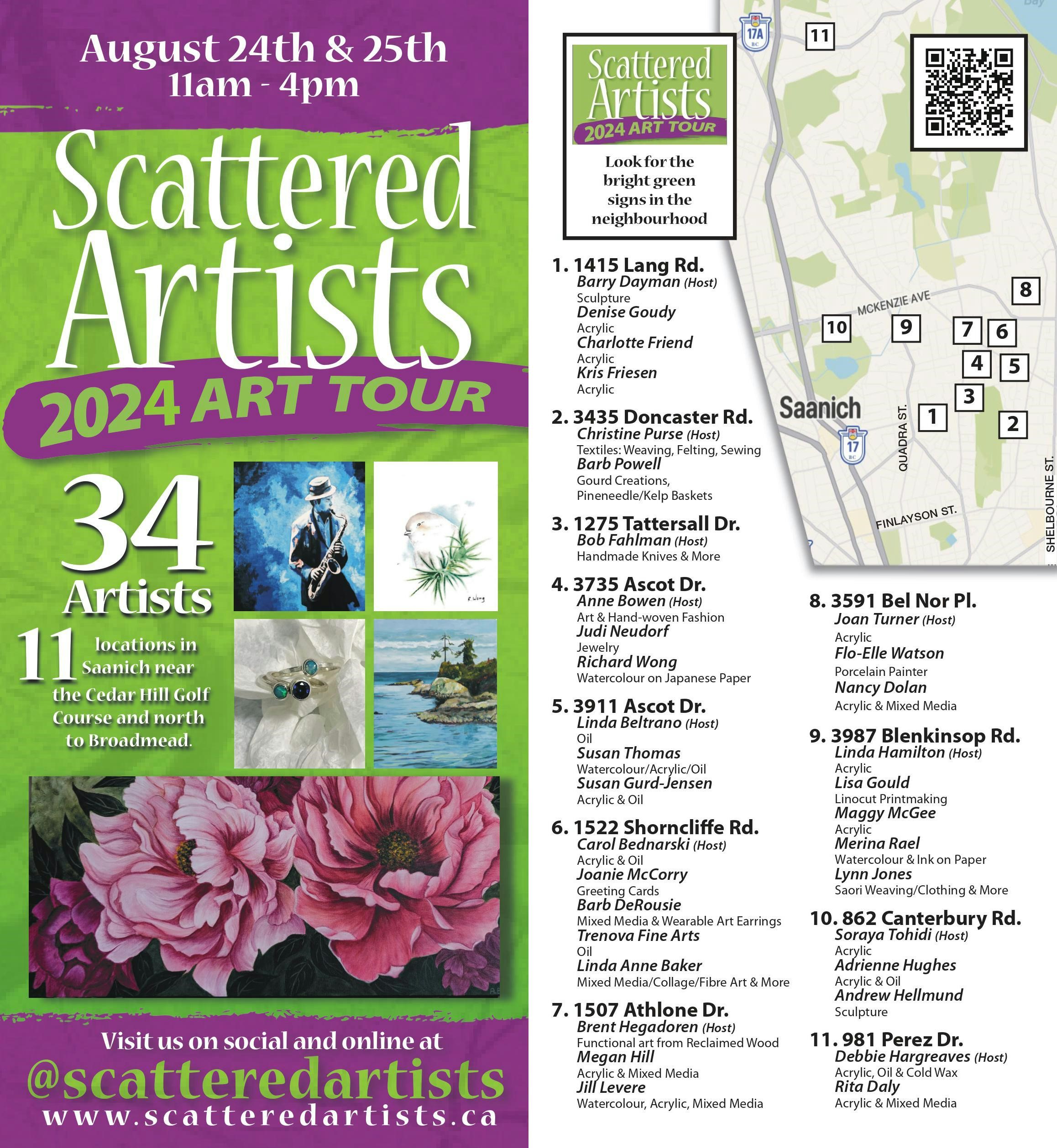 Map and Brochure – Saanich Scattered Artists